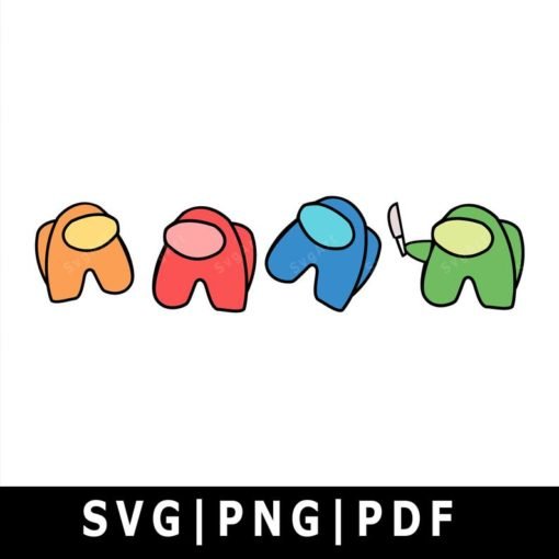 Among Us Svg, PNG, PDF, Cricut, Silhouette, Cricut svg, Silhouette svg ...
