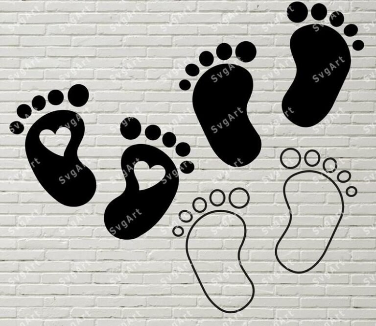 Free Baby Feet SVG, PNG, PDF, Feet Svg, Baby Svg
