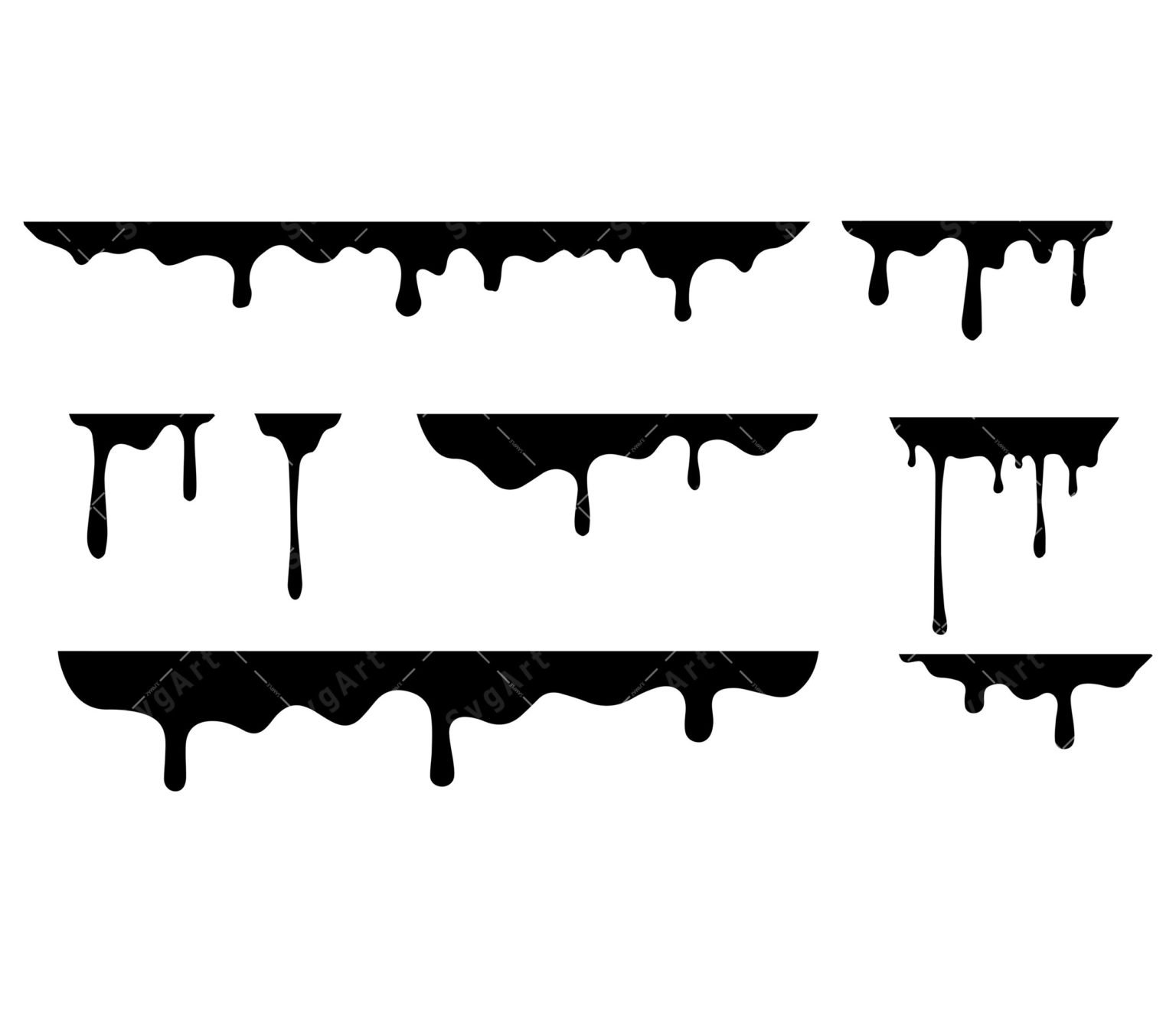 Dripping SVG, PNG, PDF, Drip Svg, Dripping Border Svg, Blood Svg ...