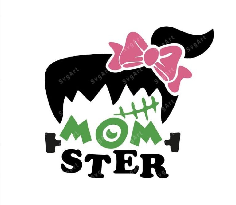 Free Momster SVG, PNG, PDF, Mom Gift Svg, Momster Svg Art, Mom Svg