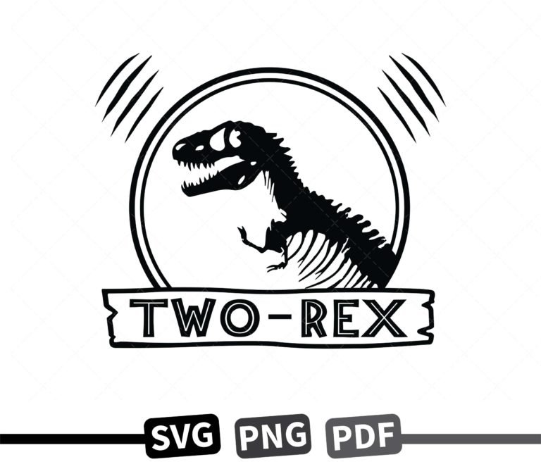 2 rex SVG, PNG, PDF, Two Rex Svg, Two-a-Saurus, Birthday svg, 2nd ...