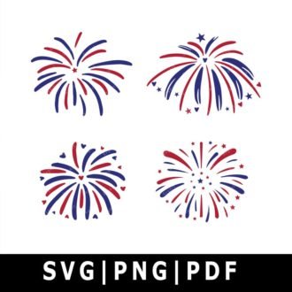 Fireworks 4th of july SVG, PNG, PDF, Usa Firework America svg ...