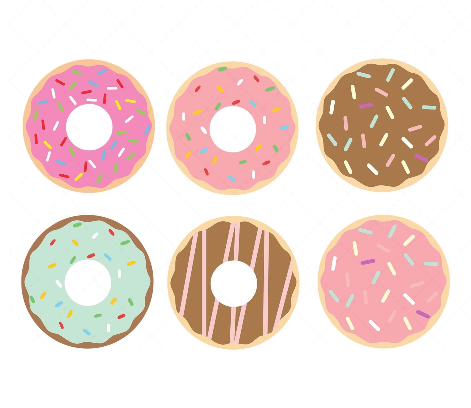 Donut SVG Bundle, PNG, PDF, Donut Clipart, Doughnut svg, Candy ...