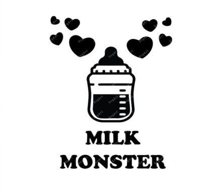 Milk Monster SVG, PNG, PDF, onesie svg, Baby svg, Newborn Baby svg ...