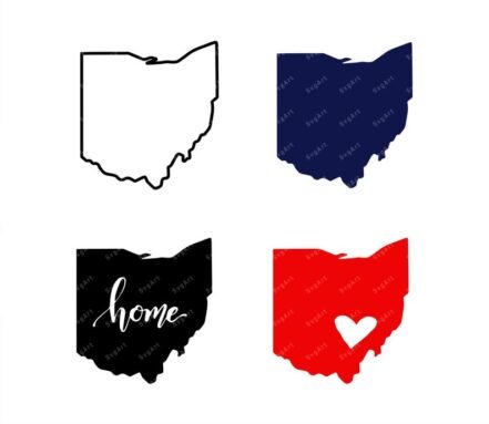 Ohio SVG, PNG, PDF, Ohio silhouette, Ohio State svg, Ohio clipart, Ohio ...