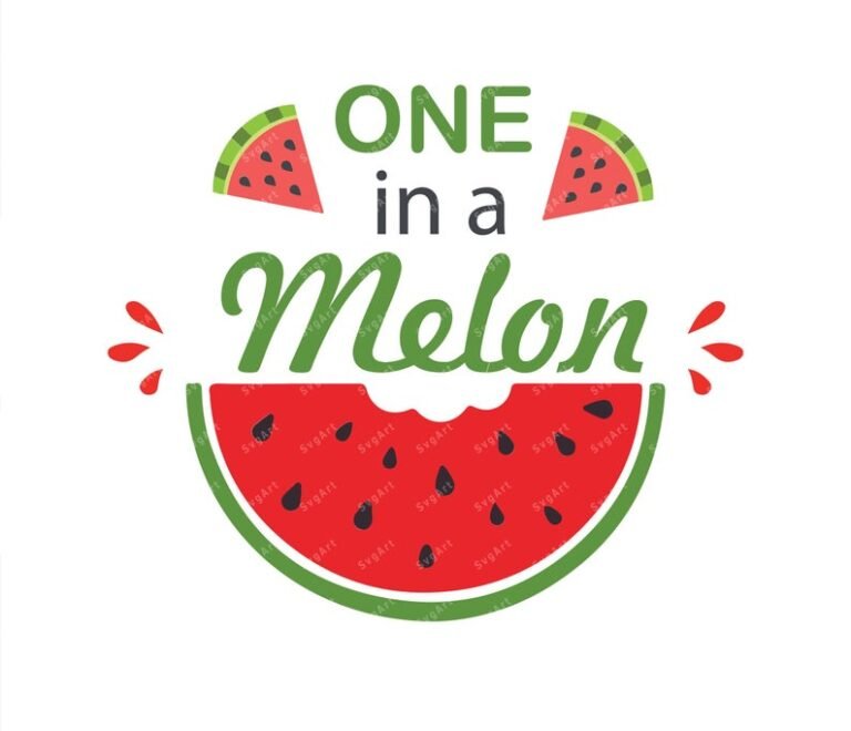 One in a melon SVG, PNG, PDF, 1st First Birthday party cutting file ...