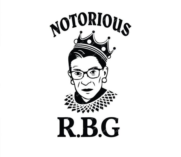 RBG Svg Ruth Bader Ginsburg SVG, PNG, PDF, Notorious rbg, Women Svg