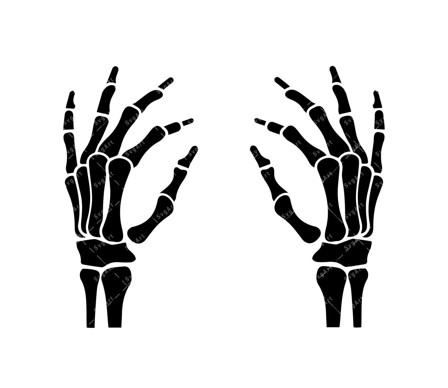 Skeleton Hands SVG, PNG, PDF, Halloween svg, Skeleton Hands, Cute ...
