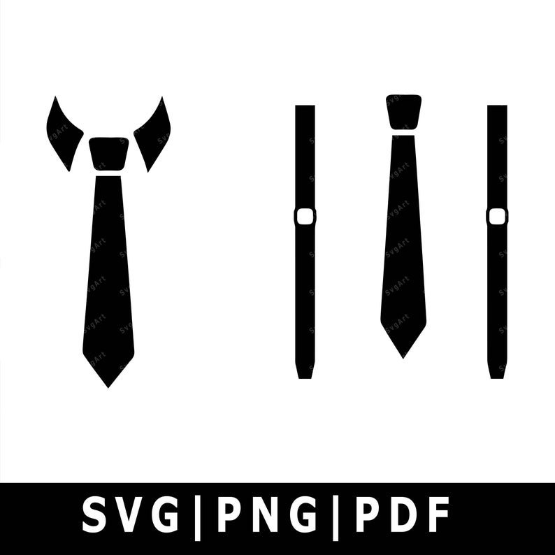 Tie SVG, PNG, PDF, Cricut, Silhouette, Cricut svg, Neck Tie svg, Mens ...