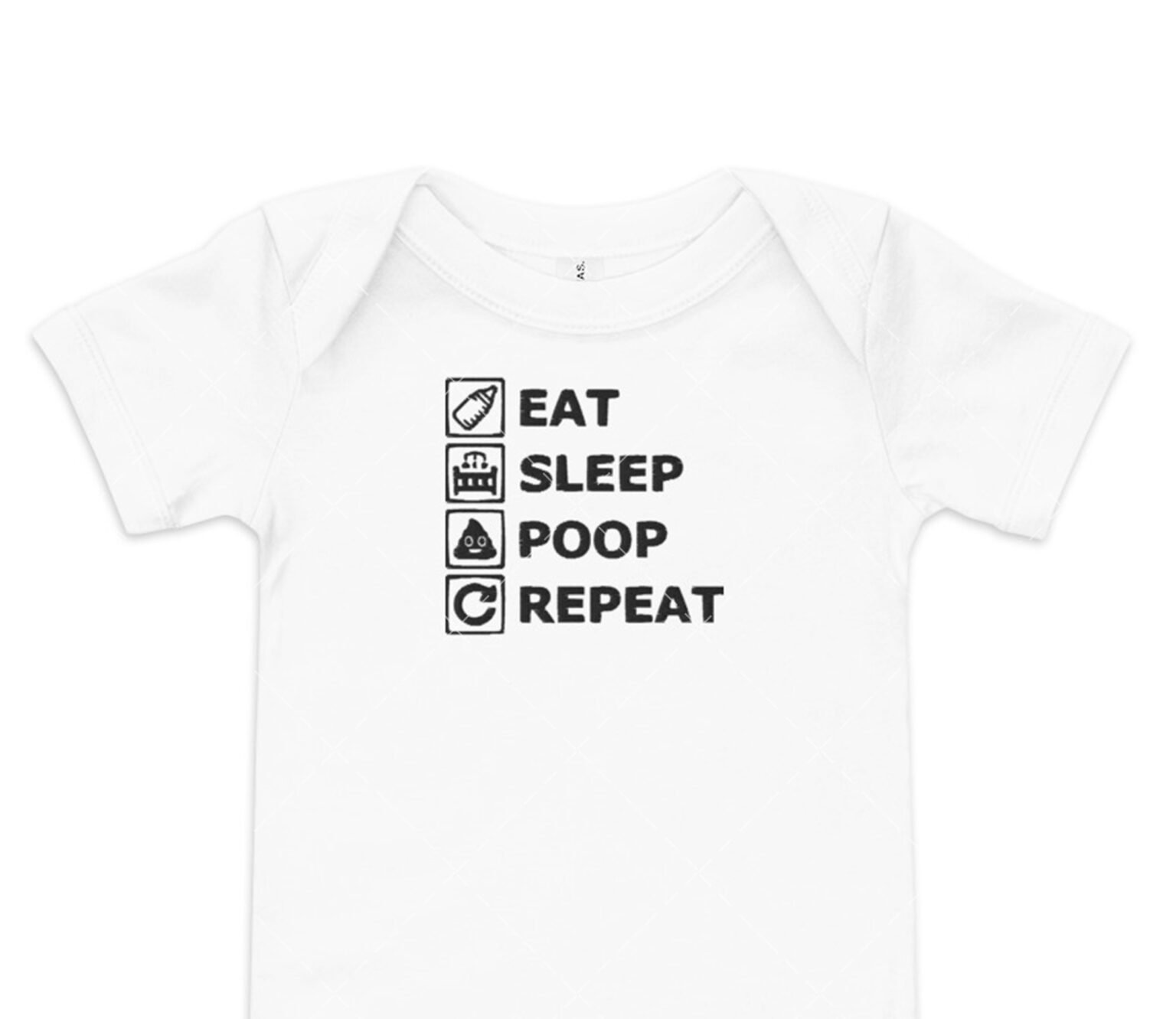 Eat Sleep Poop Repeat SVG, PNG, PDF, Baby Onesie svg, Funny svg, Baby ...