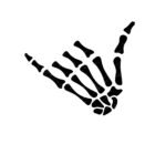Skeleton Shaka Sign SVG, PNG, PDF, Skeleton Hand Svg, Shaka Brah svg ...