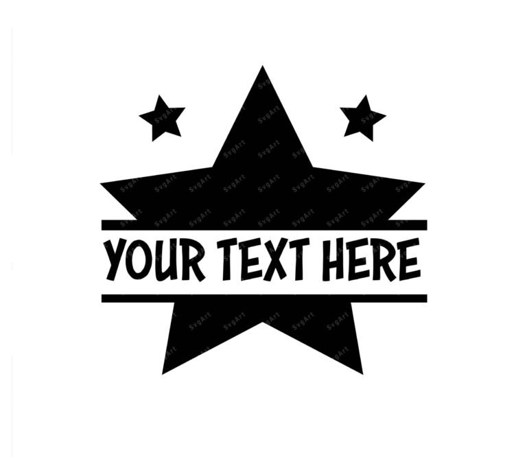 Split Star SVG, PNG, PDF, Star Svg, Star Monogram SVG, Star Clip art