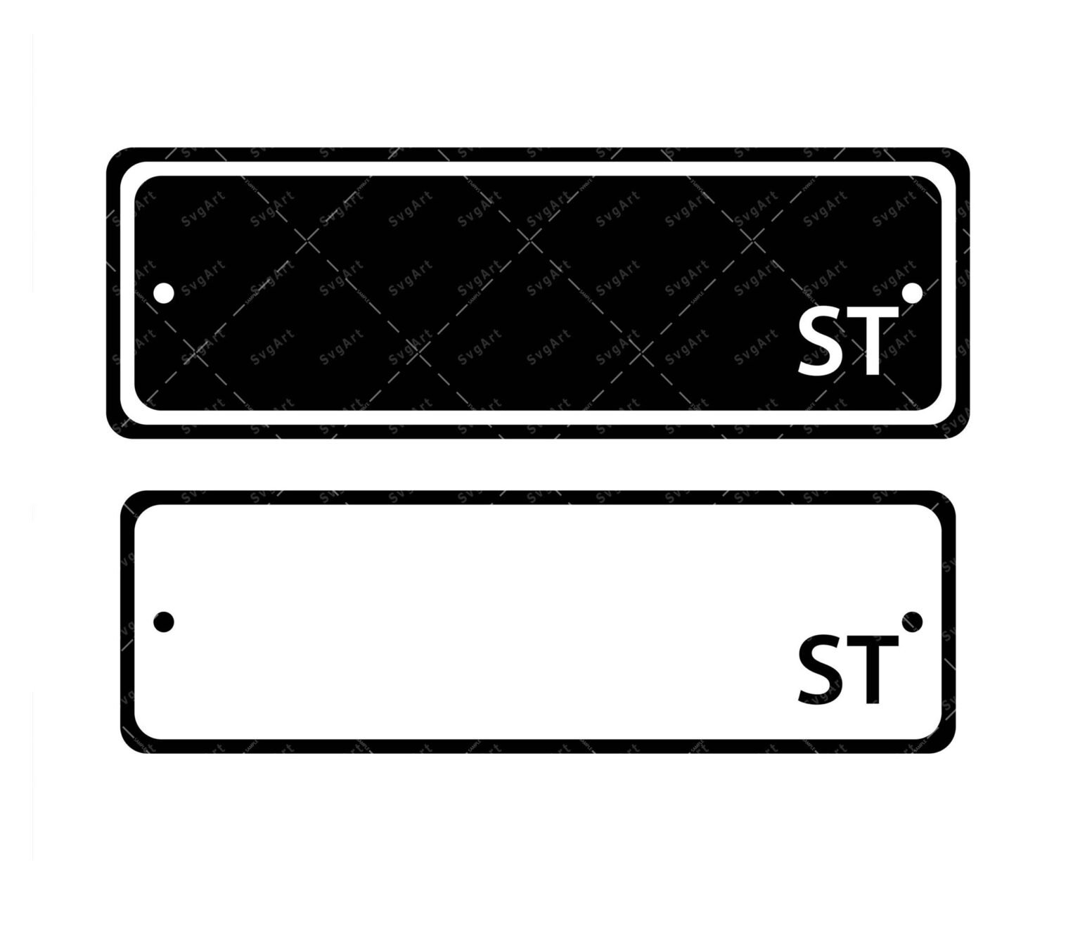 Street sign SVG, PNG, PDF, Street Sign Clipart, Street Sign Cut Files