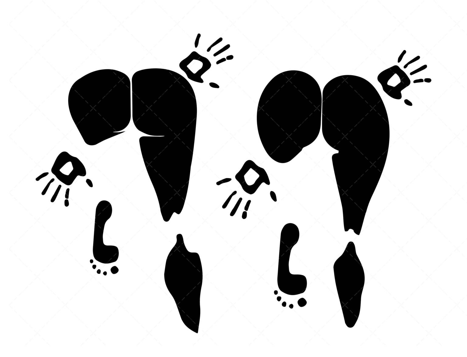 Body Print SVG, PNG, PDF, Body Art Print SVG