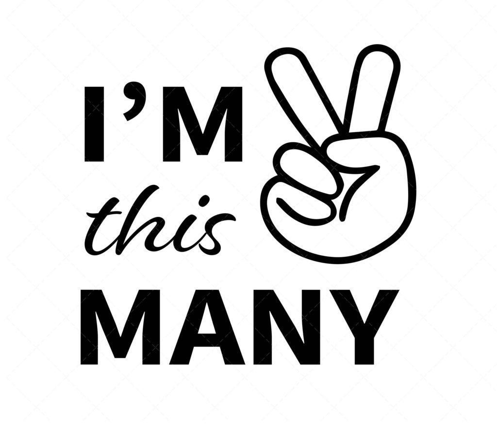 I’m this many 2 SVG, PNG, PDF, birthday SVG, funny SVG