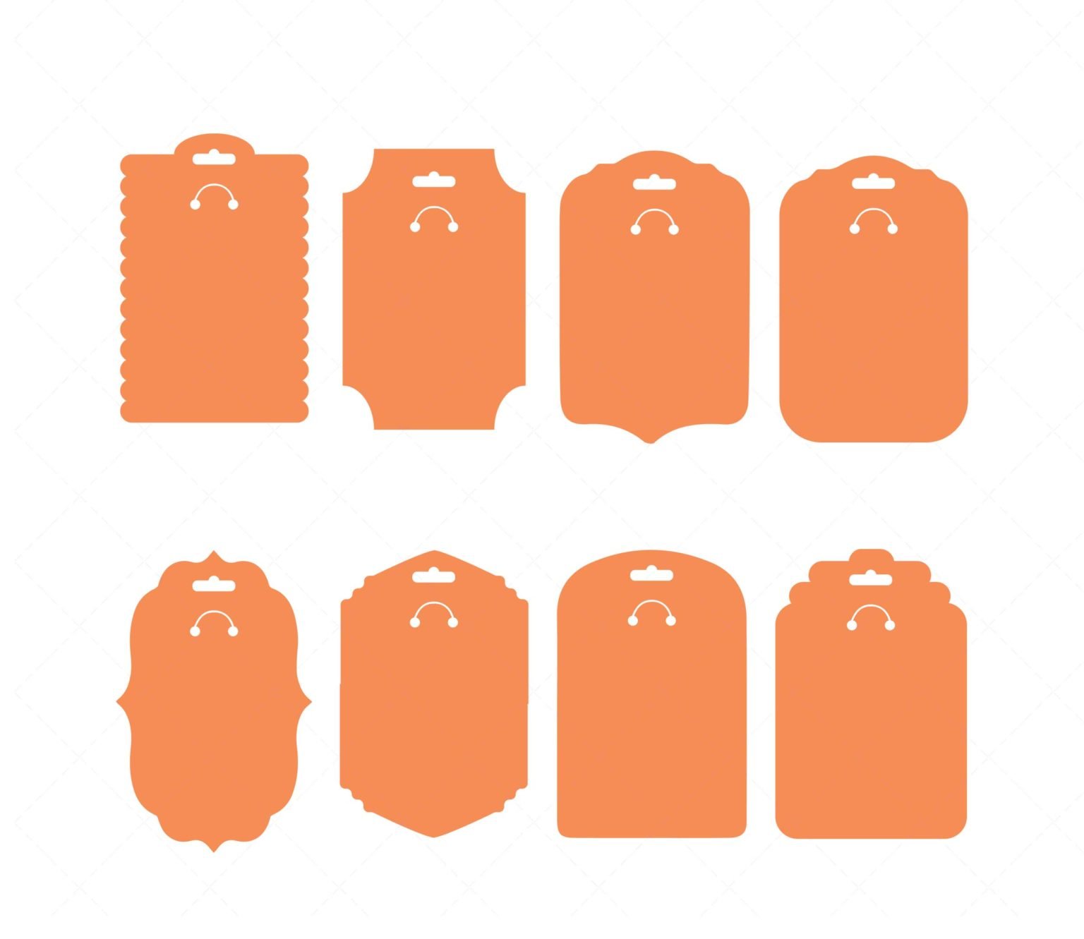 Keyring Display Card SVG, PNG, PDF, Key Ring Tag SVG