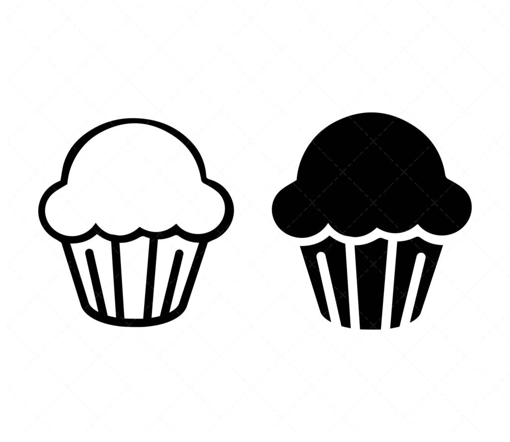 Muffin SVG, PNG, PDF, Cupcake SVG, Bake SVG, Sweets SVG, Bakery SVG