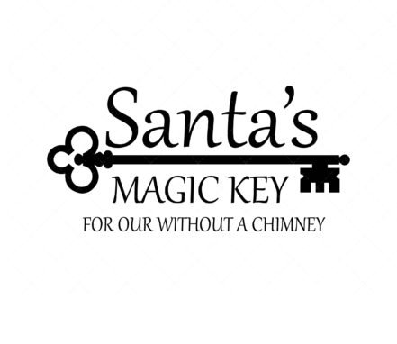 Santa’s Magic Key SVG, PNG, PDF, Christmas SVG, Santa SVG
