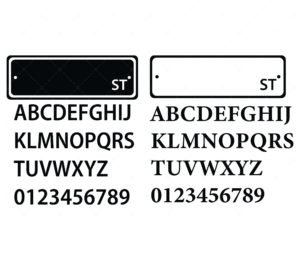 Blank Street Signs SVG, PDF, Street Alphabet SVG, Street Sign Tamplate ...