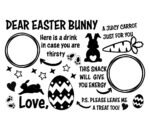 Easter Tray SVG, PDF, PNG, Easter Bunny Tray SVG