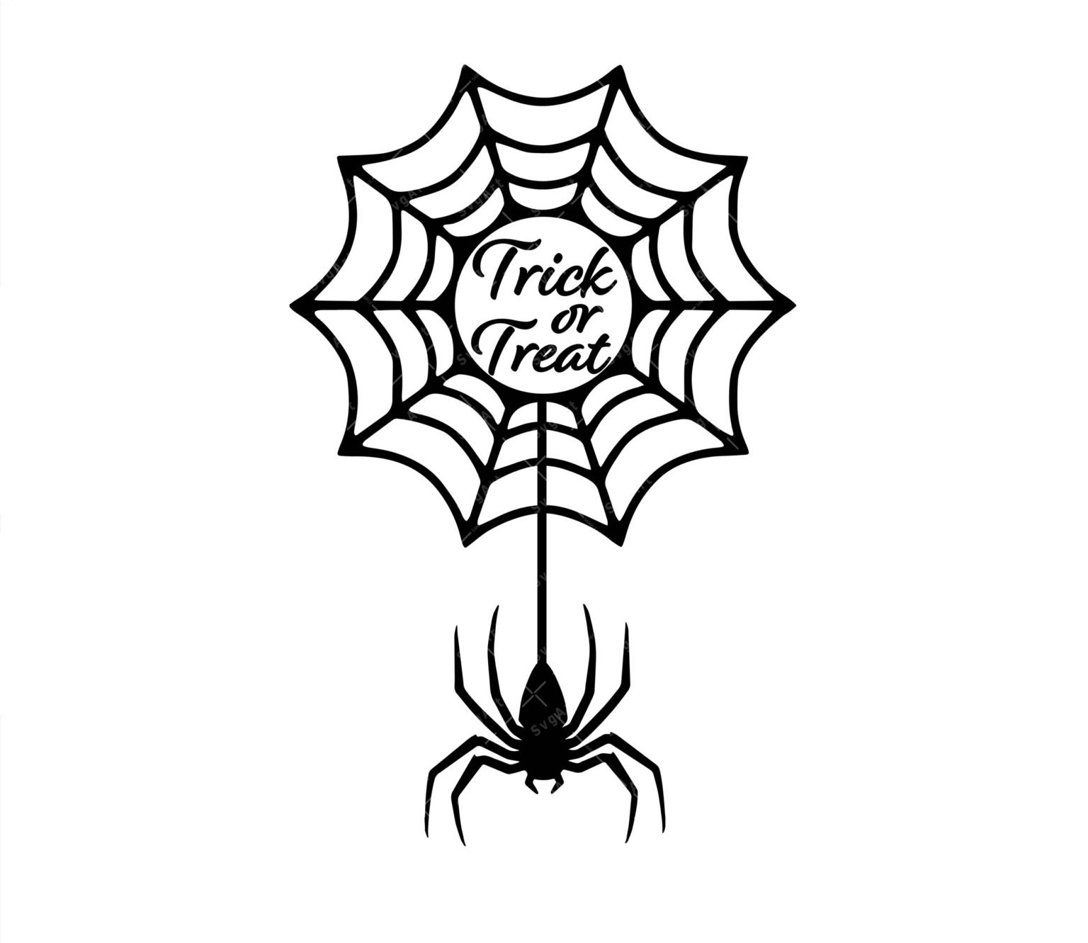 Spider Web Sign SVG, PDF, PNG, Halloween Door Sign SVG