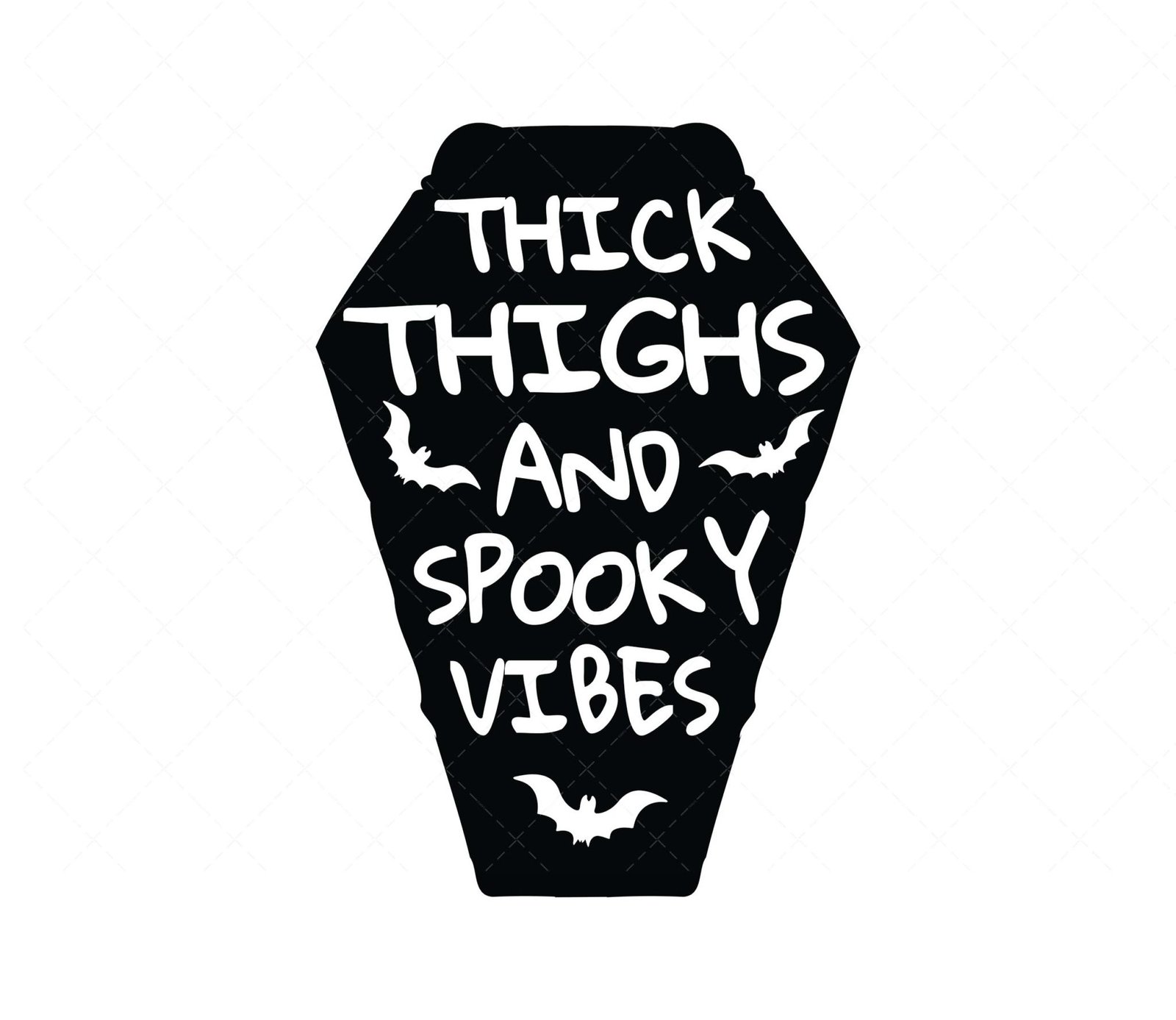 Thick Thighs and Spooky Vibes SVG, PDF, PNG, Halloween SVG