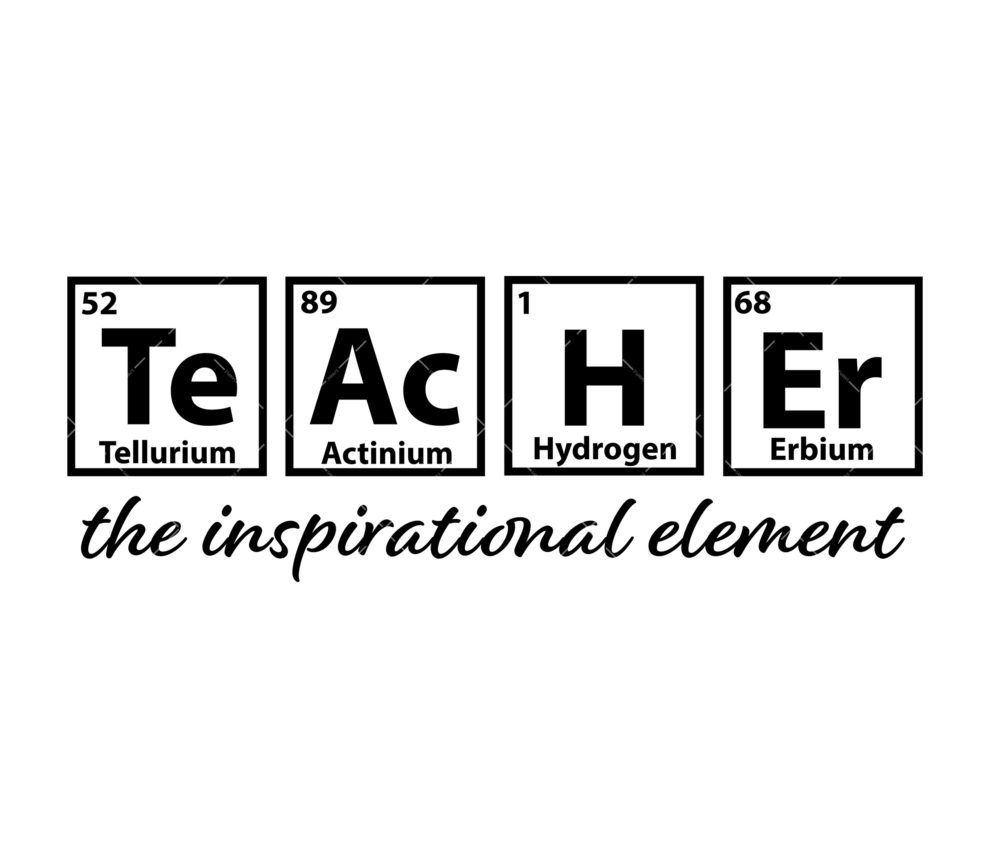 Periodic Teacher SVG, PNG, PDF, Back to School SVG