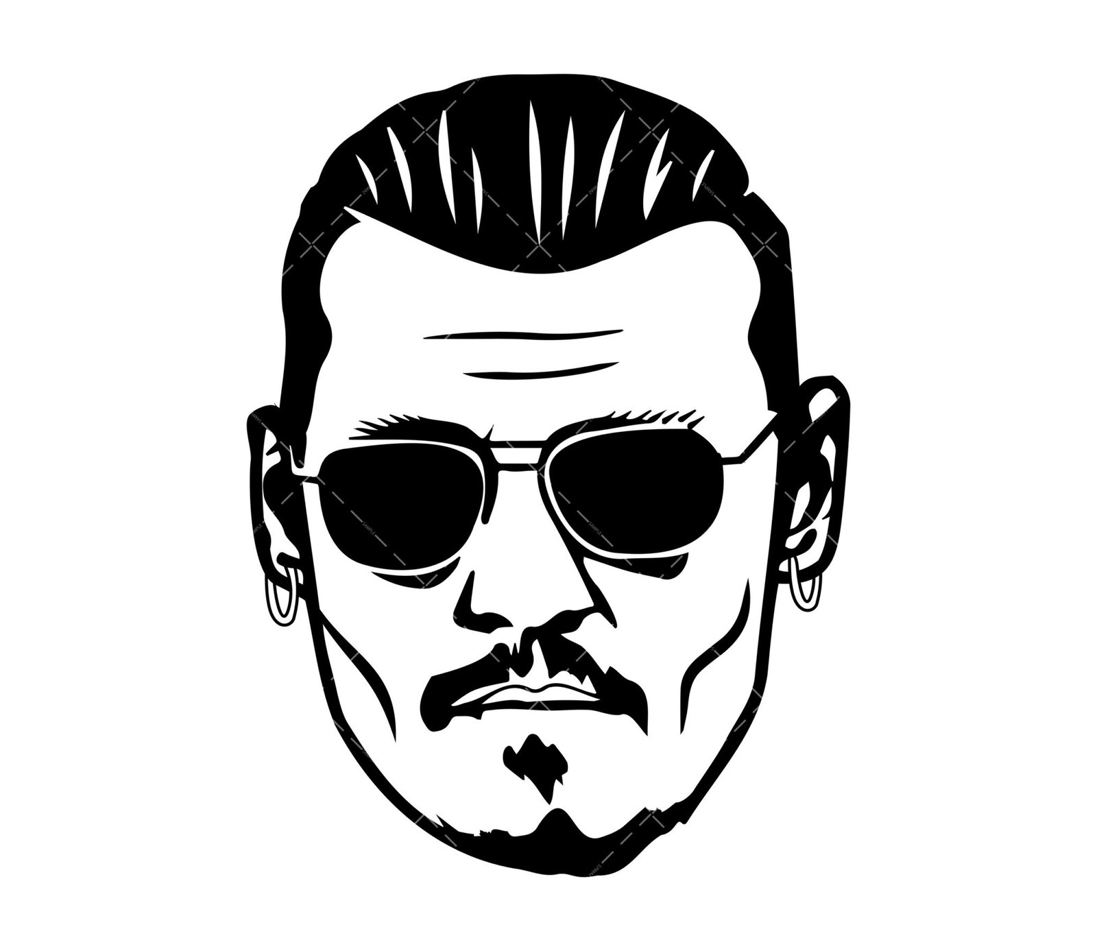 Johnny Depp SVG, PNG, PDF, Johnny Depp Silhouette