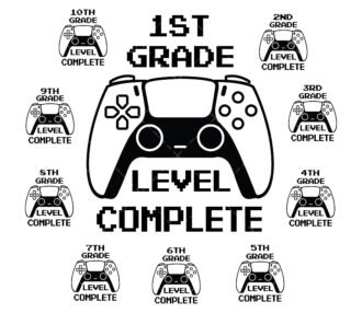 Grade Level Complete SVG Bundle, PNG, PDF, Graduation SVG, Grade School SVG