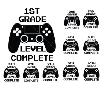 Grade Level Complete SVG Bundle, PNG, PDF, Graduation SVG, Grade School SVG