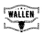 Wallen SVG, PNG, PDF, Wallen All Black Bullskull SVG