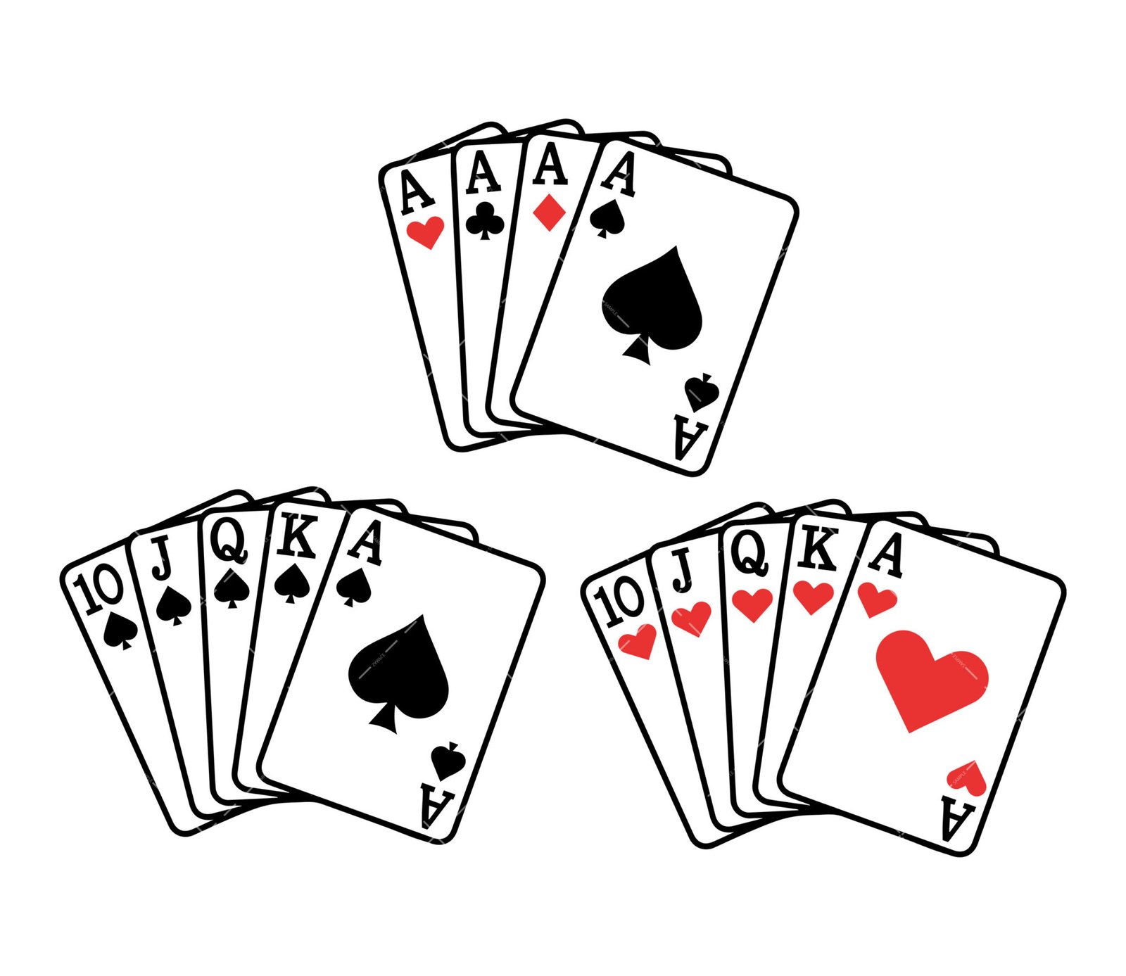 Playing Cards SVG Bundle, PNG, PDF, Poker Cards SVG