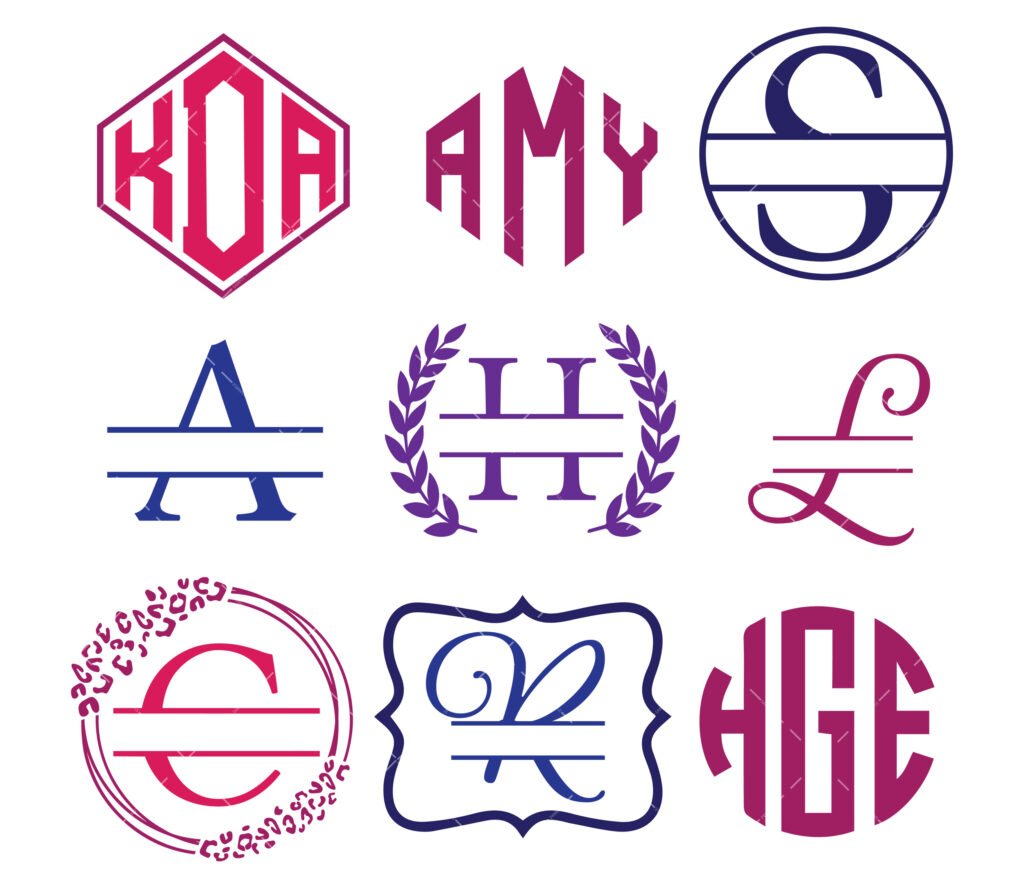 Monogram SVG, PNG, PDF, Monogram Letters SVG, Hexagon Monogram