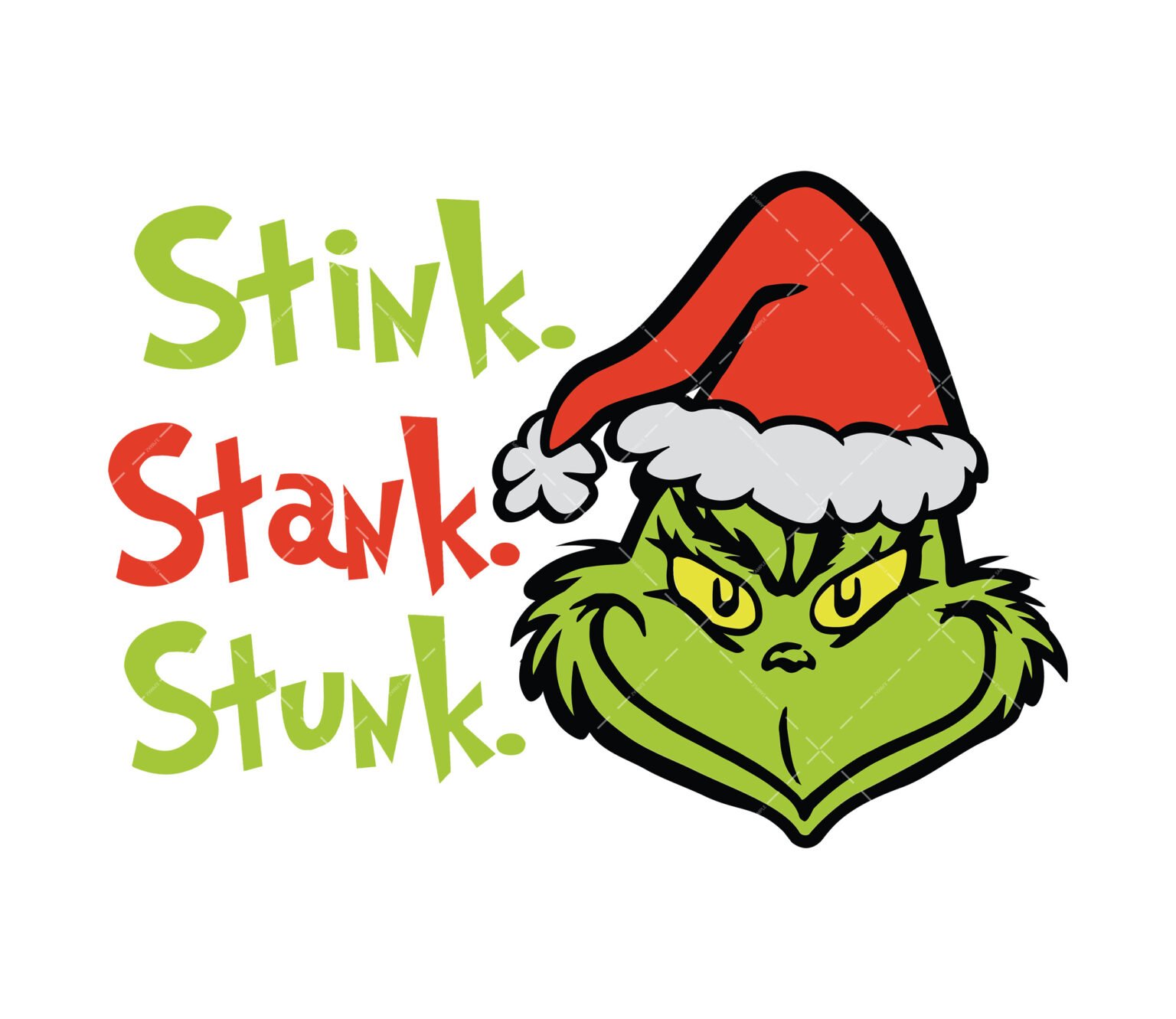 Stink Stank Stunk SVG, PNG, PDF, Christmas SVG, Grinch SVG