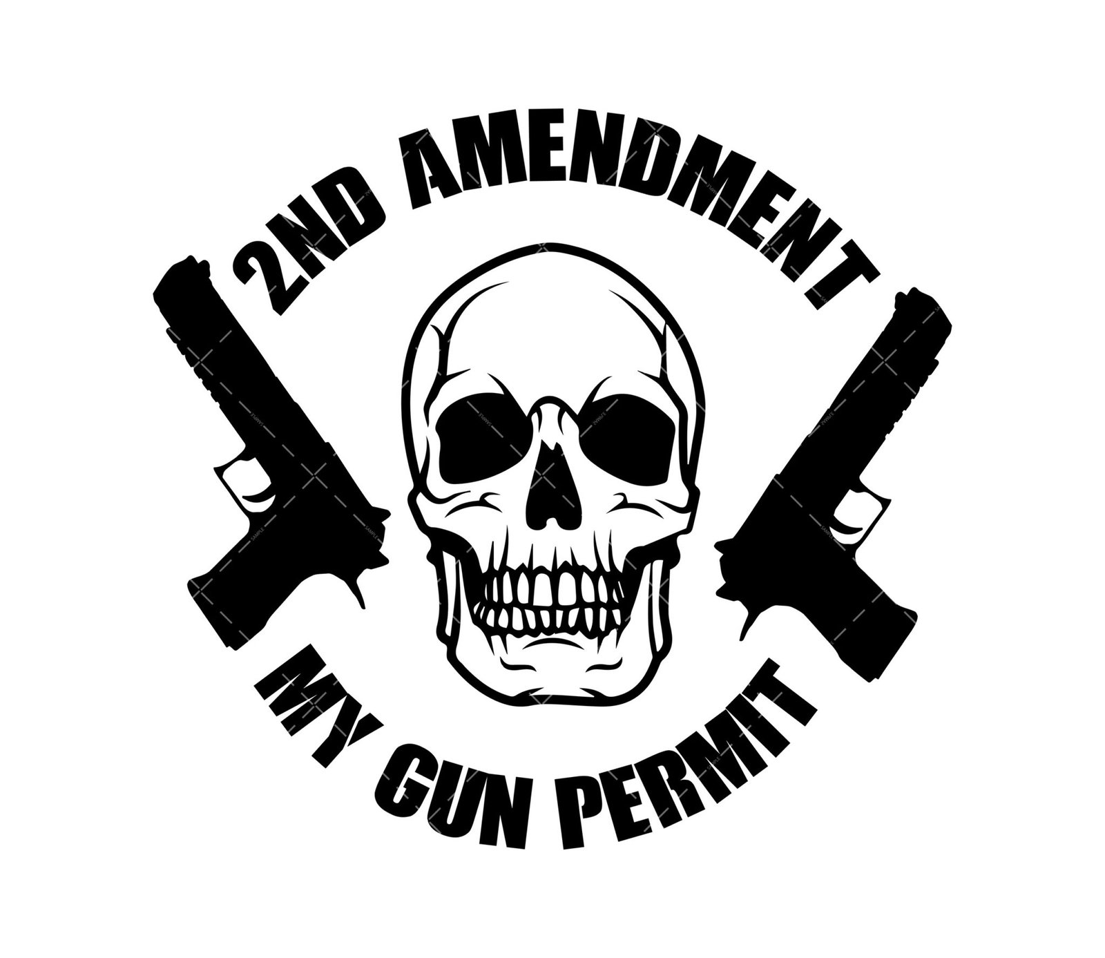 2nd Amendment Gun SVG, PNG, PDF, 2A SVG, My Gun Permit SVG