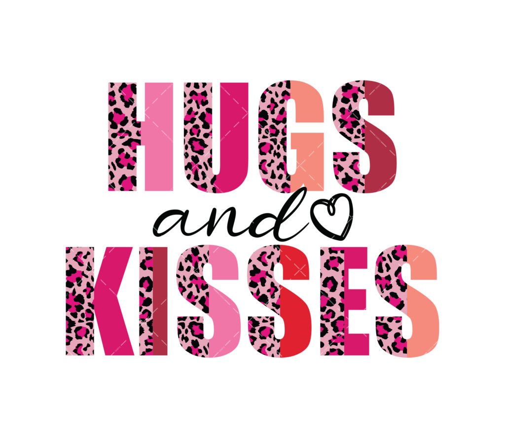Hugs and Kisses PNG, PDF, Valentine XOXO Hugs and Kisses, Valentine’s ...