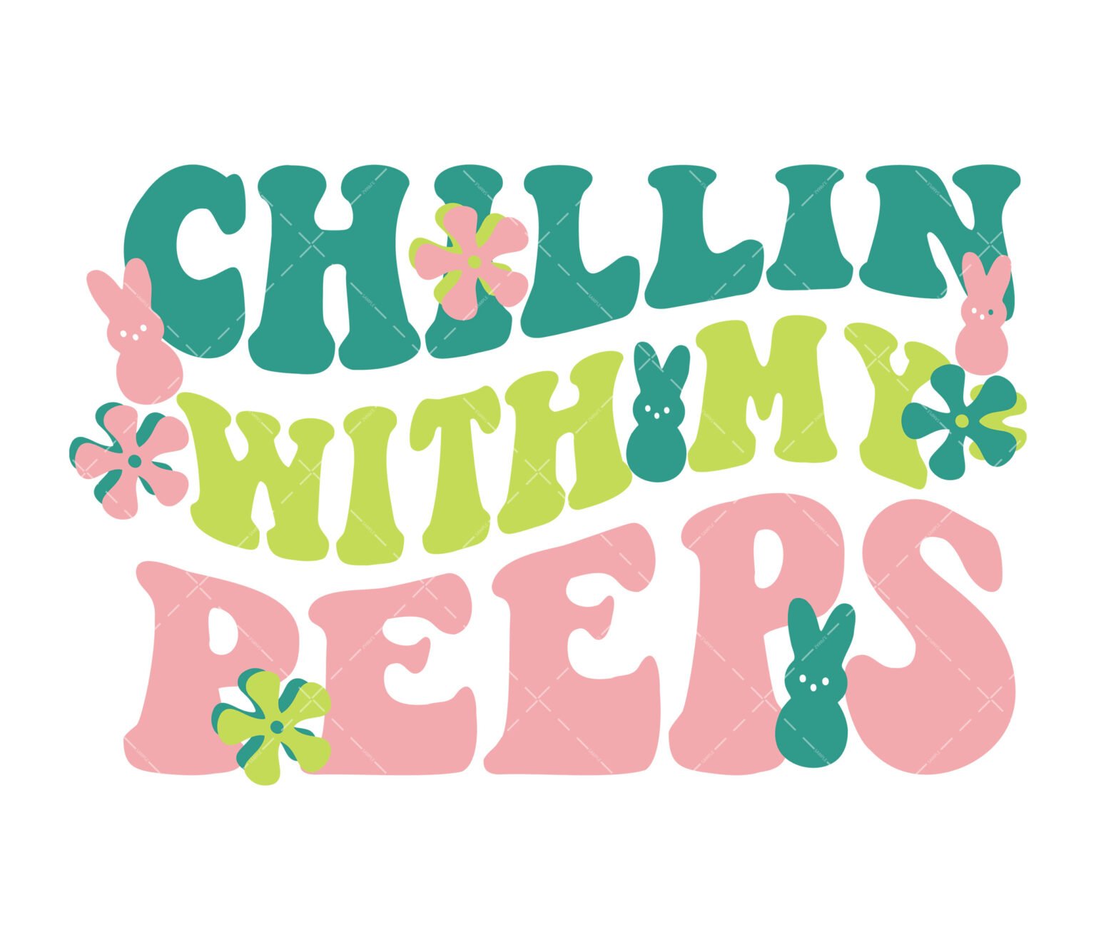 Chillin With My Peeps SVG, PNG, PDF,Peeps SVG, Easter SVG, Bunny SVG