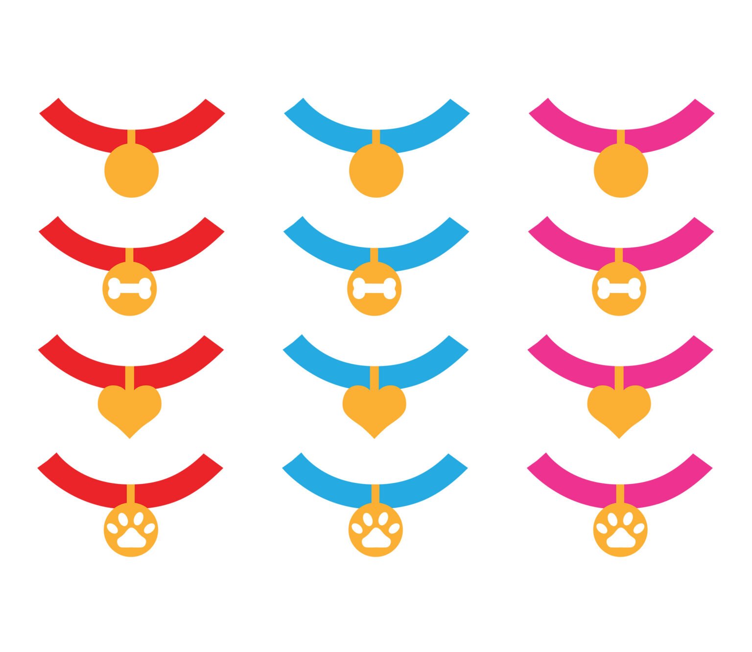 Dog Collar SVG, PNG, PDF, Dog Chain SVG