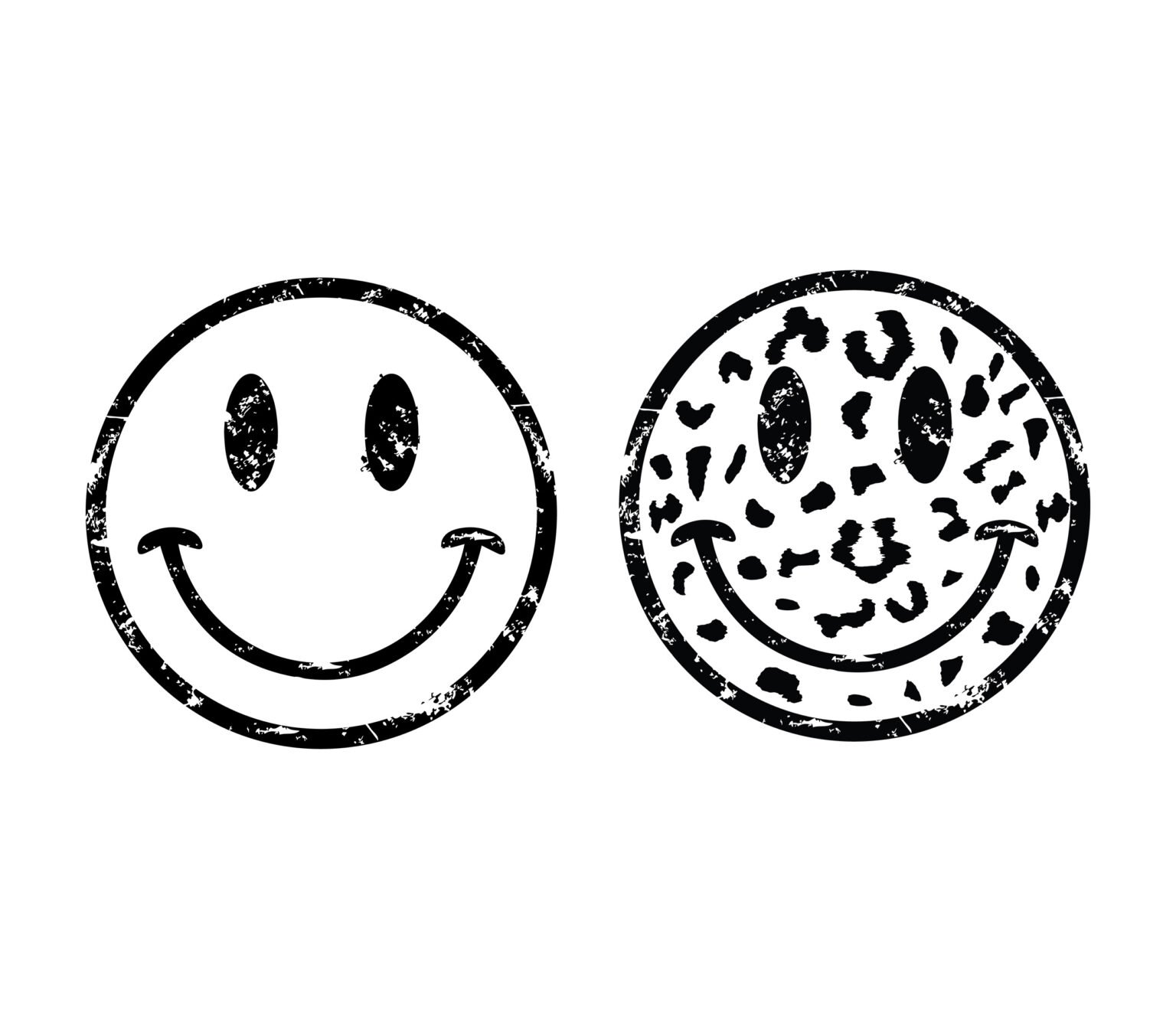 Smiley Face PNG, Splatter Paint Smiley face, Retro Smiley Face