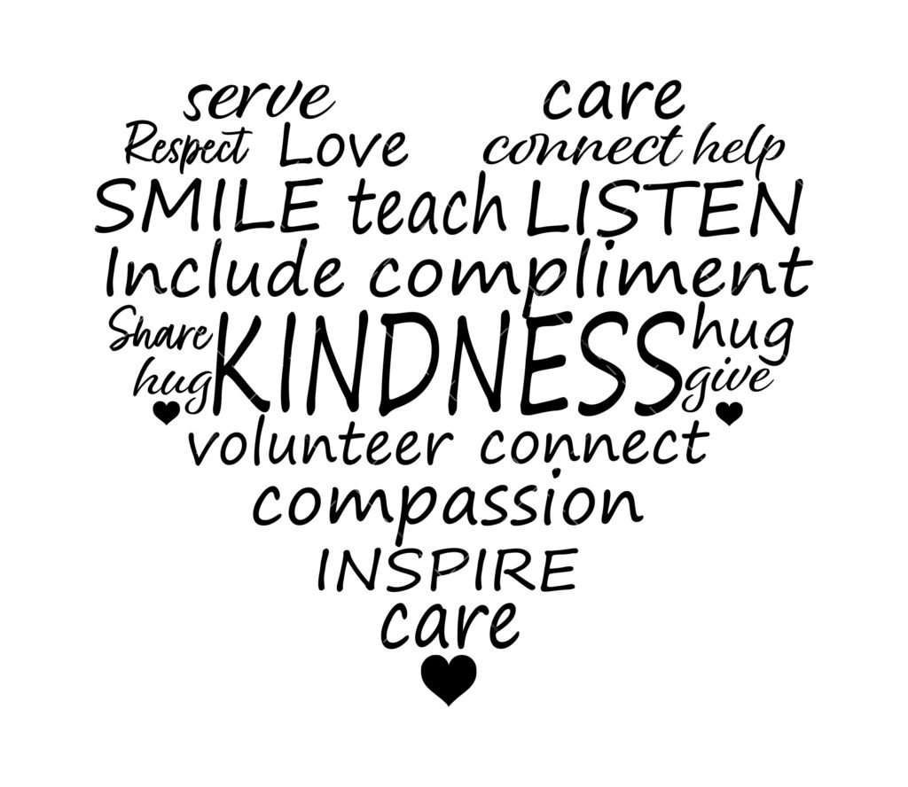Kindness Heart SVG, PNG, PDF, Valentines Day SVG