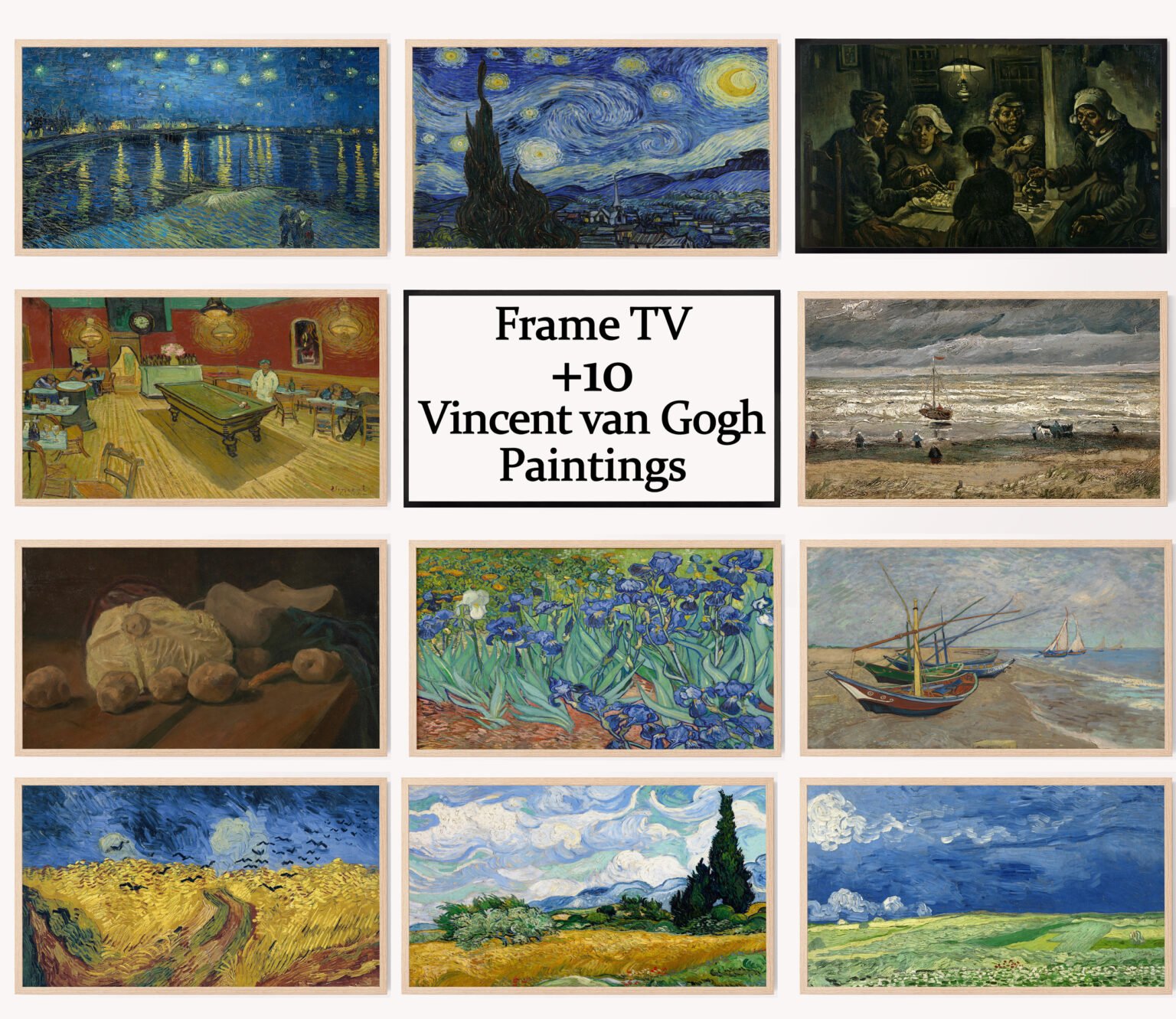 Frame TV Art, Vincent van Gogh Paintings for Frame TV 4k