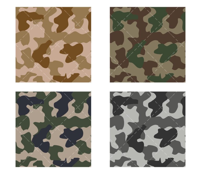 Camo Pattern SVG, PNG, PDF, Camouflage Pattern SVG, Military Prints