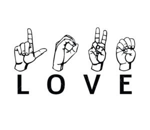 Love Sign Language SVG, PNG, PDF, American Sign Language SVG
