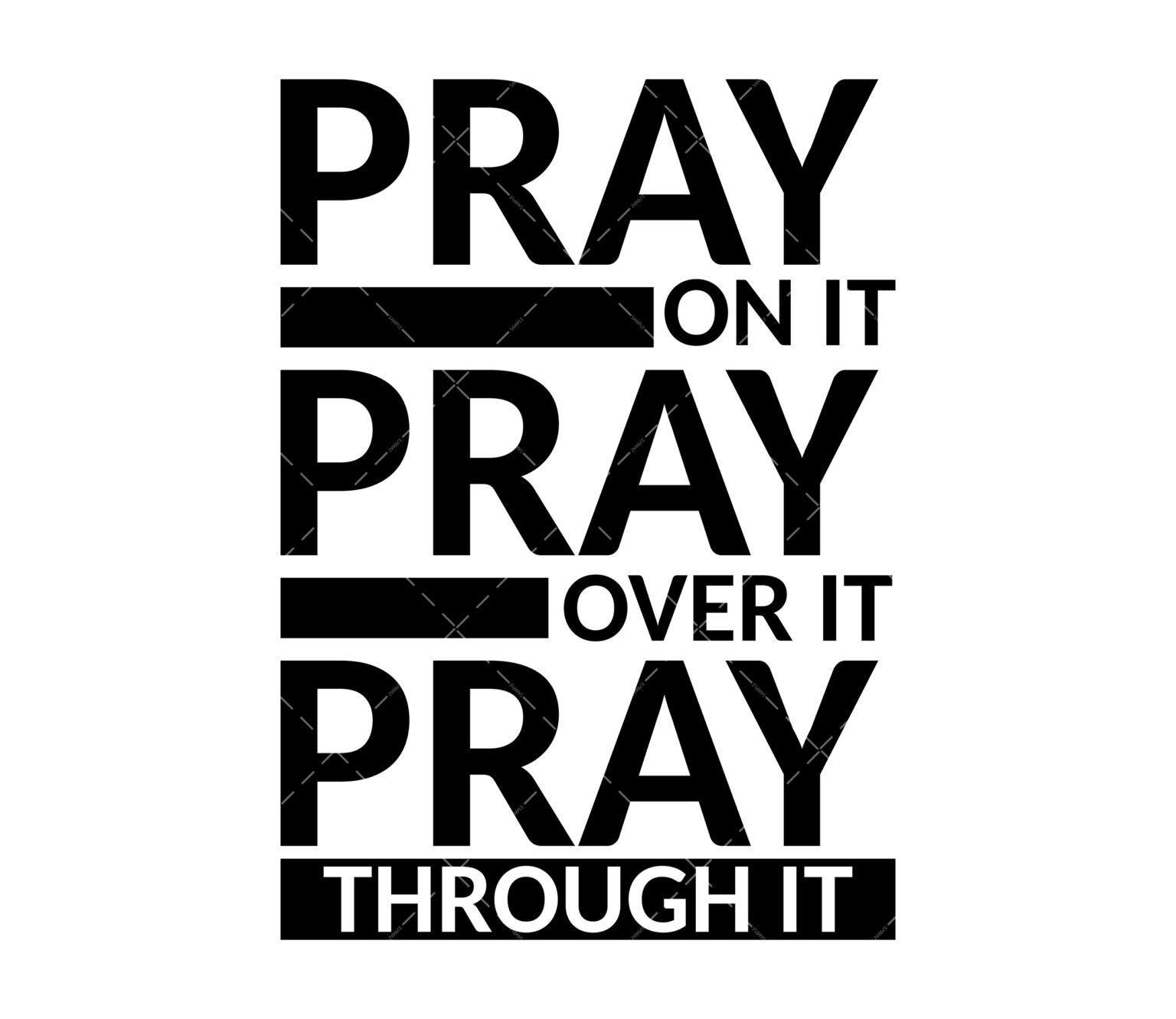 Pray On It SVG, PNG, PDF, Pray Over It SVG, Christian SVG