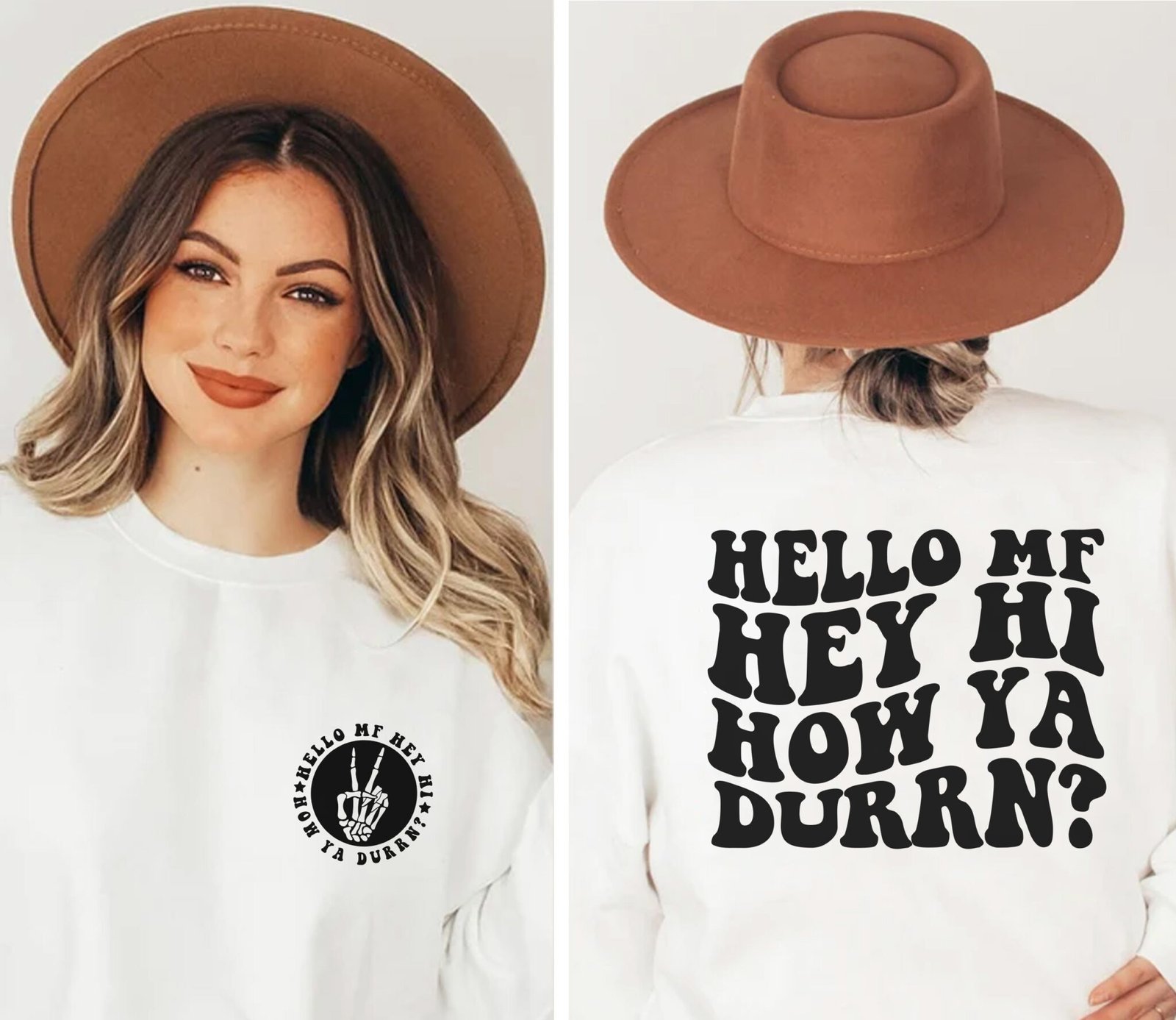 Hello Mf Hey Hi How Ya Durrn SVG, PNG, PDF, Mom Svg, Funny Quote Png