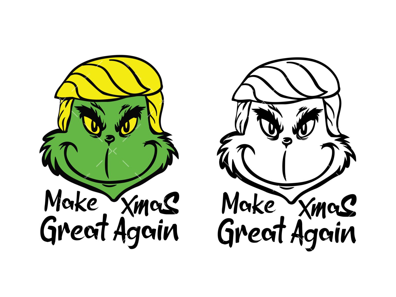 Make Xmas Great Again SVG, PNG, PDF, Merry Christmas svg, Grinch SVG ...