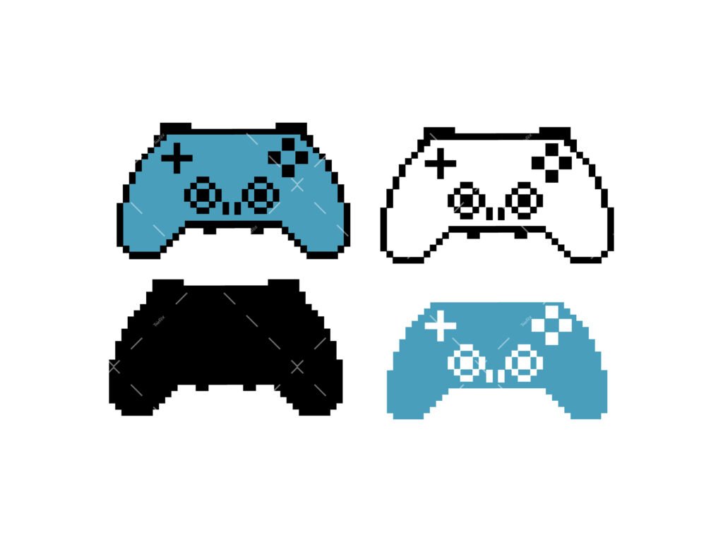 Pixel art Game Controller SVG, PNG, PDF, Video Game svg, Gamer svg ...