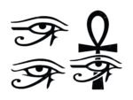 Eye of Ra SVG, PNG, PDF, Ankh Cross SVG, gyptian symbols svg