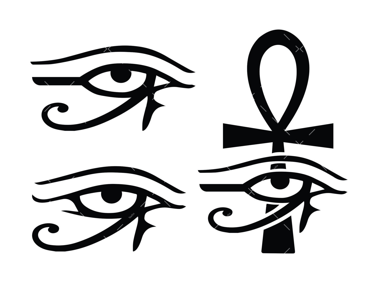 Eye of Ra SVG, PNG, PDF, Ankh Cross SVG, gyptian symbols svg