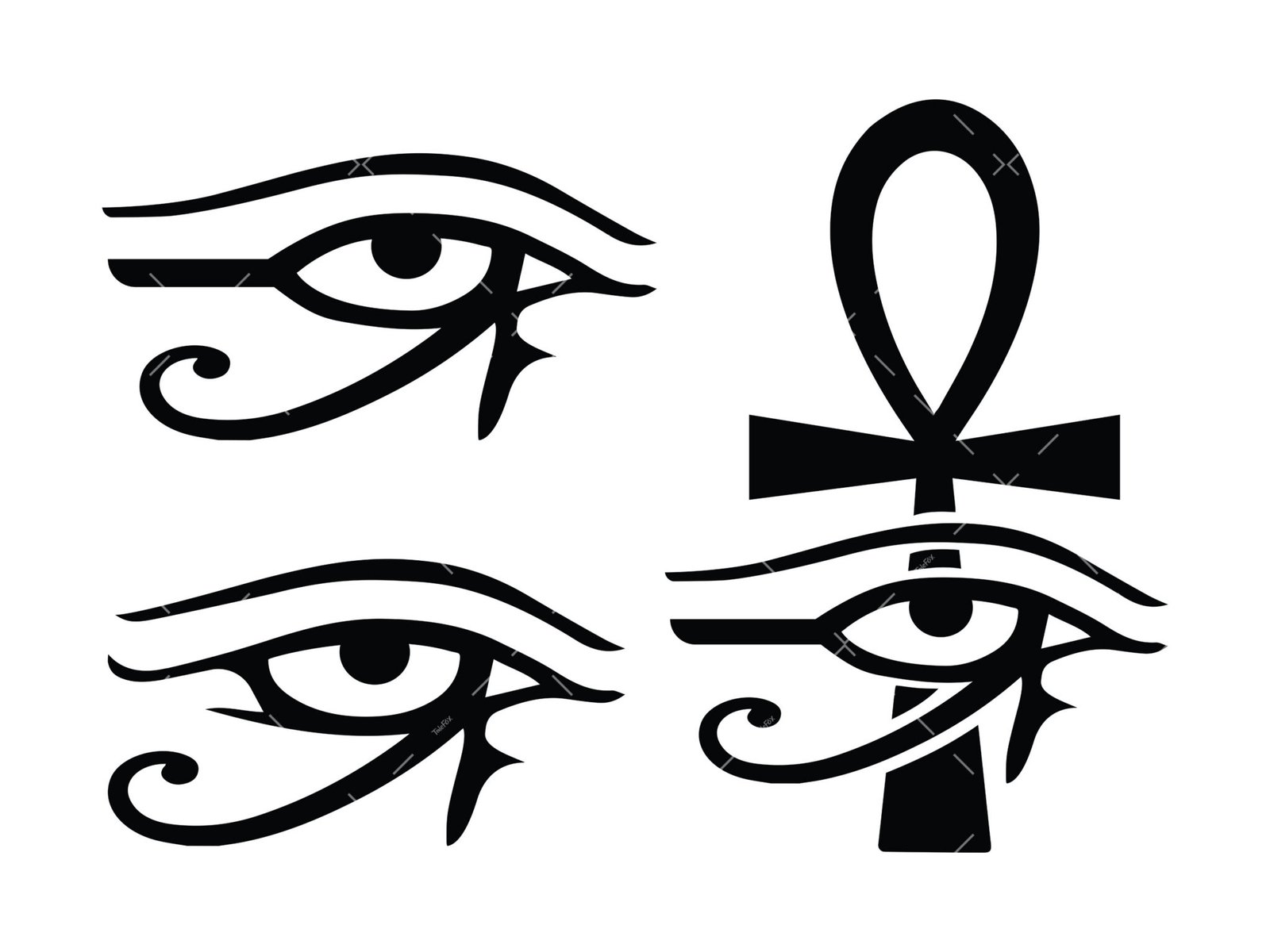 Eye of Ra SVG, PNG, PDF, Ankh Cross SVG, gyptian symbols svg